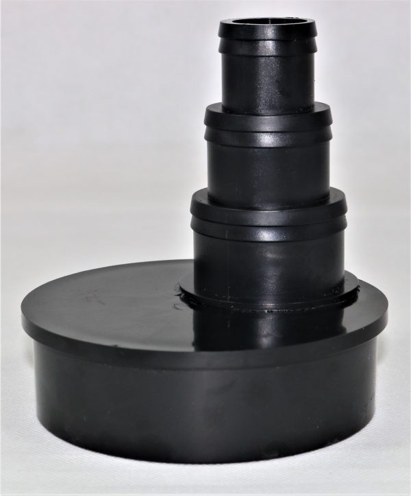 4"/110mm Internal Blanking Bung with a 50mm 3 Stepped Hosetail (Large ...