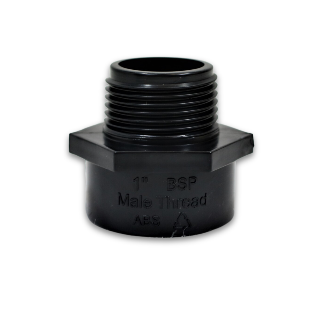 1" BSP Male Thread to 43mm OD Solvent Weld - Eco Filtration